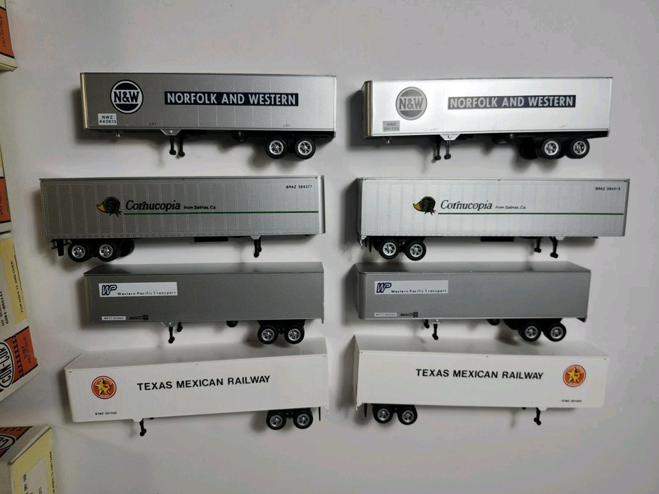 4-Con-Cor HO Trailer Train Dry Van Trailers NIB | eBay