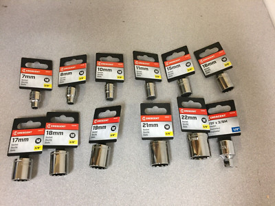 Crescent 12 pc socket and adapter bundle | eBay
