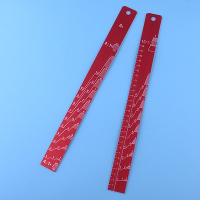 Aluminum Coating Mixing Scale Measuring Stirring Sticks Paint Ruler ...