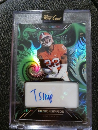 2023 Ravens Trenton Simpson Wild Card Chrome Auto Card SP #1/1 | eBay