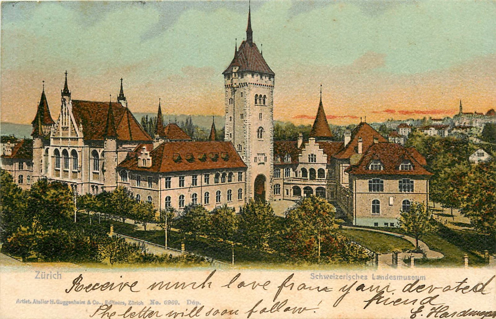 Switzerland, Zurich, Schweizerisches Landesmuseum Early Postcard UDB | eBay