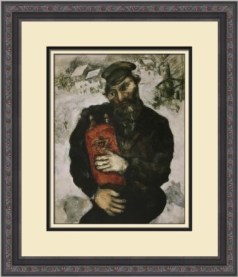 Marc Chagall Jewish Man with Torah Custom Framed Print | eBay