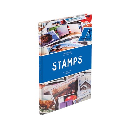 Stamp Collection Stockbook Album 6.5x9" 16 Black Pages A5 New Gift By ...