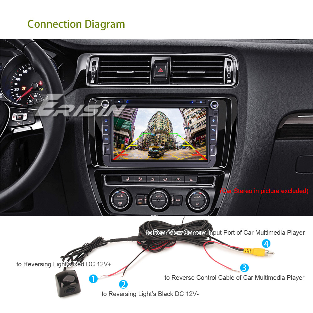 HD 1080P AHD Car Rear View Camera 150° Fisheye Night Vision Waterproof ...