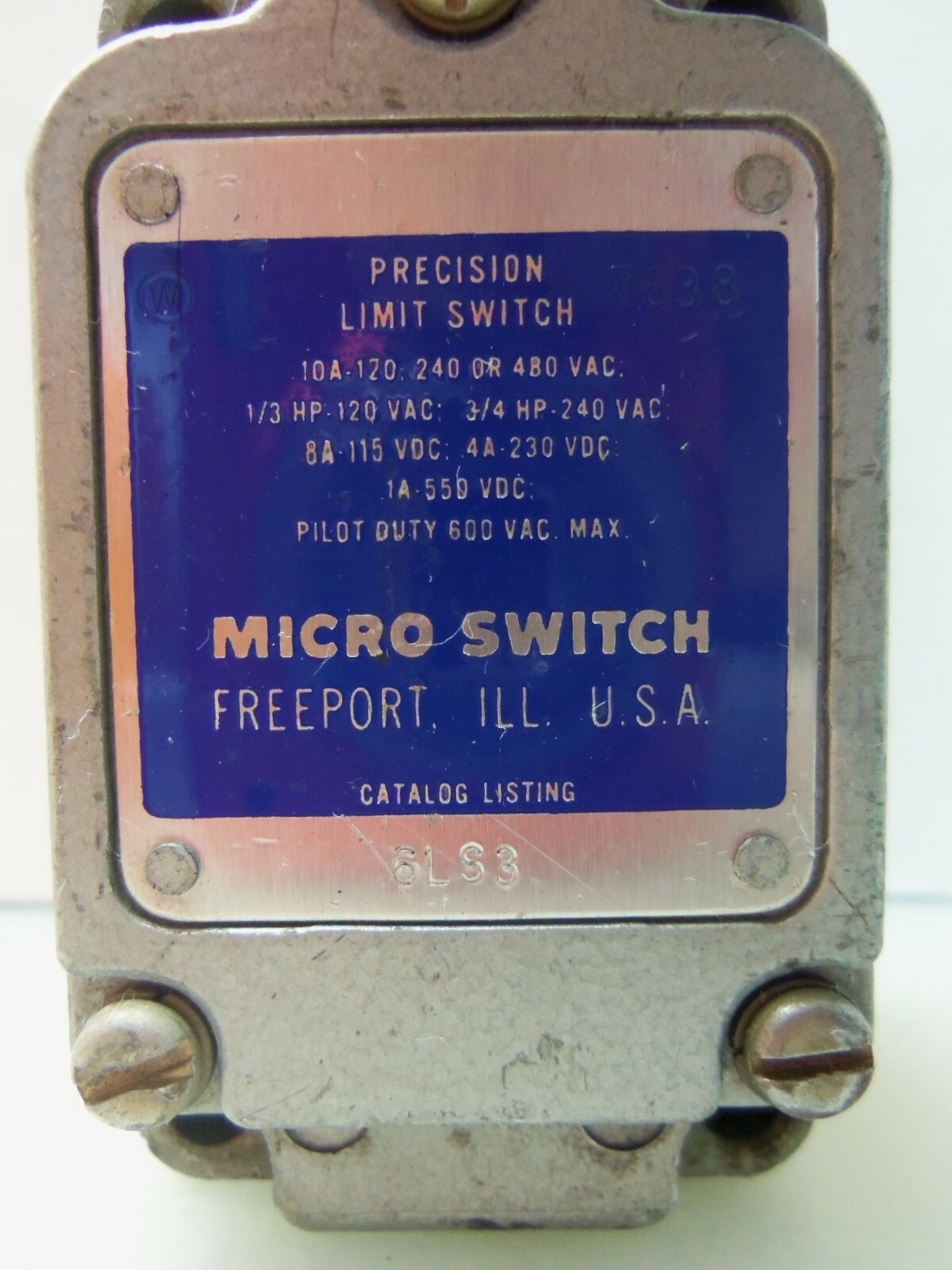 Nice Honeywell 6LS3 Micro Precision Limit Switch | eBay