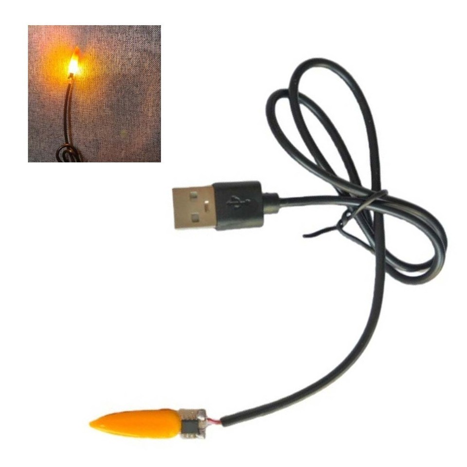 Flame LED Circuit Board 5V USB Corn Shape PCB Module for Decorative ...