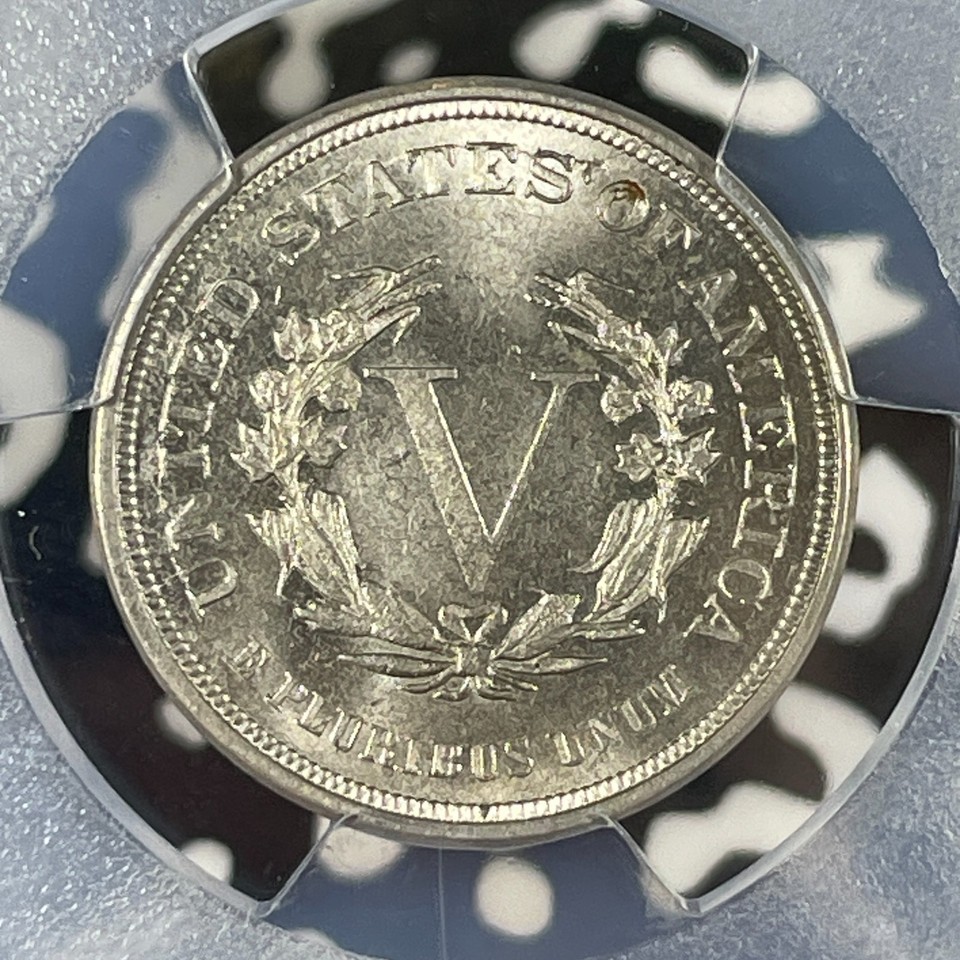 1883 U.S. 5 Cents Liberty V Nickel PCGS MS63 Lot#G1592 Choice UNC! No ...
