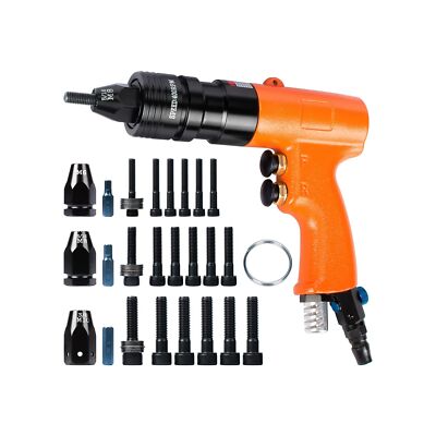 INPANOLS Metric Pneumatic Rivet Nut Tool Kit, Air Rivnut Gun with M6 ...