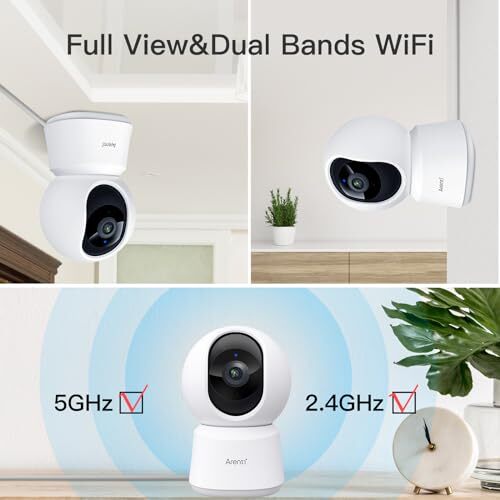 ARENTI 5G Indoor Security Camera 4MP Pet Camera 2PC P2Q-2PC - White | eBay