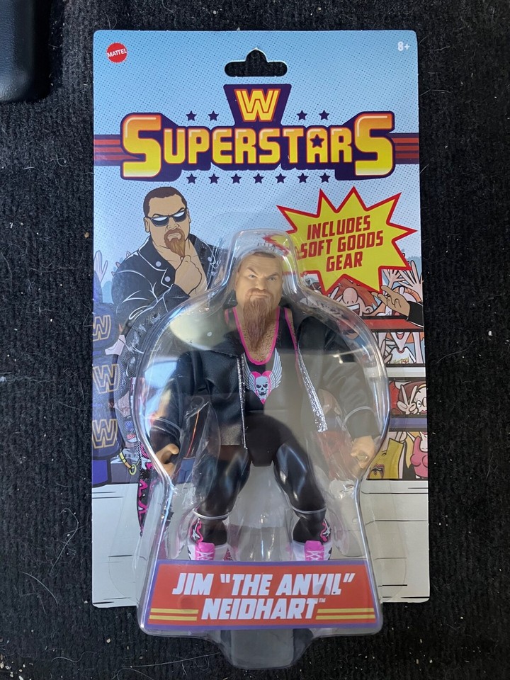 WWE Superstars Mattel Bret "The Hitman"Hart & Jim "The Anvil" Neidhart ...