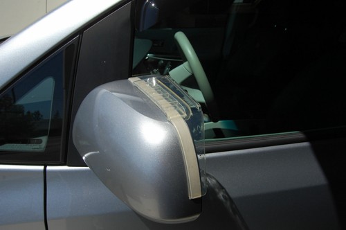 Clear Rear View Side Mirror Flexible Sun Shade Rain Visor Vortex ...