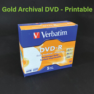 Gold Archival grade DVD/CD disk layers - Printable 5 pack | eBay Australia