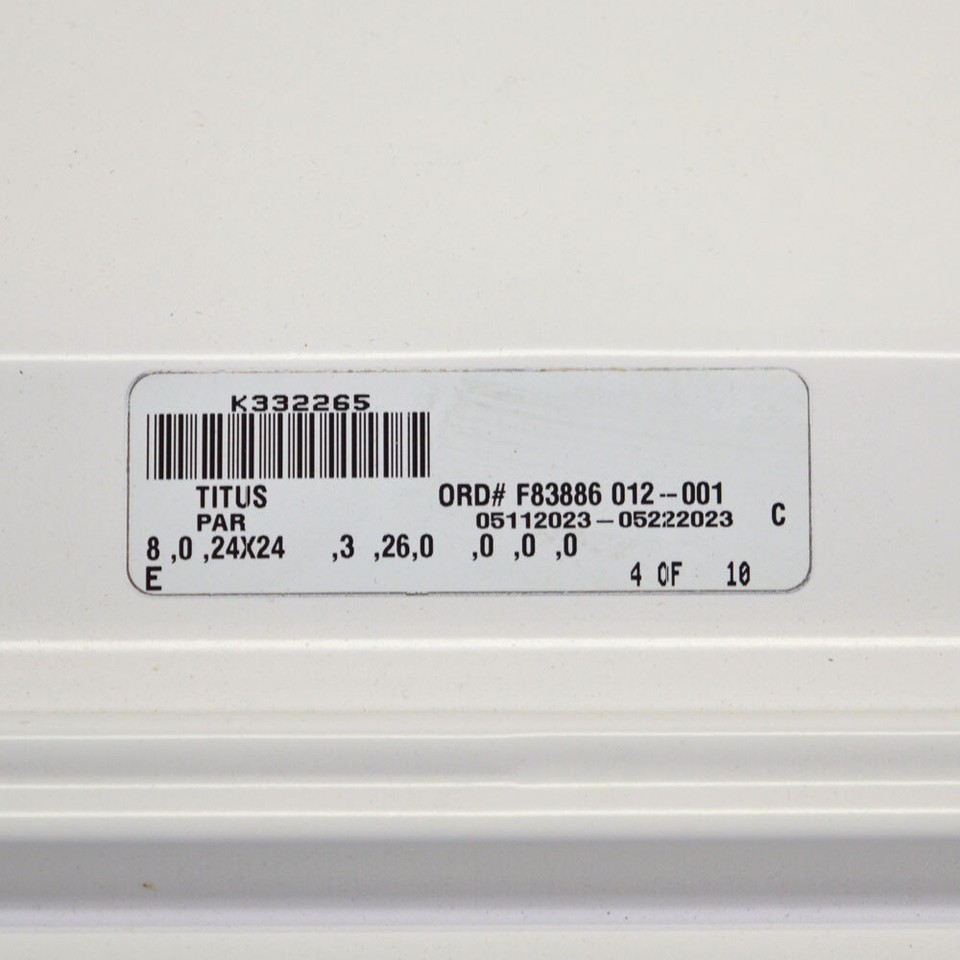 NEW Titus PAR Steel 24" x 24" Perforated 8" Return Ceiling Diffuser ...