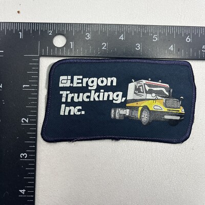 Uniform Patch ERGON TRUCKING COMPANY (Printed, Non-Embroidered Cloth ...