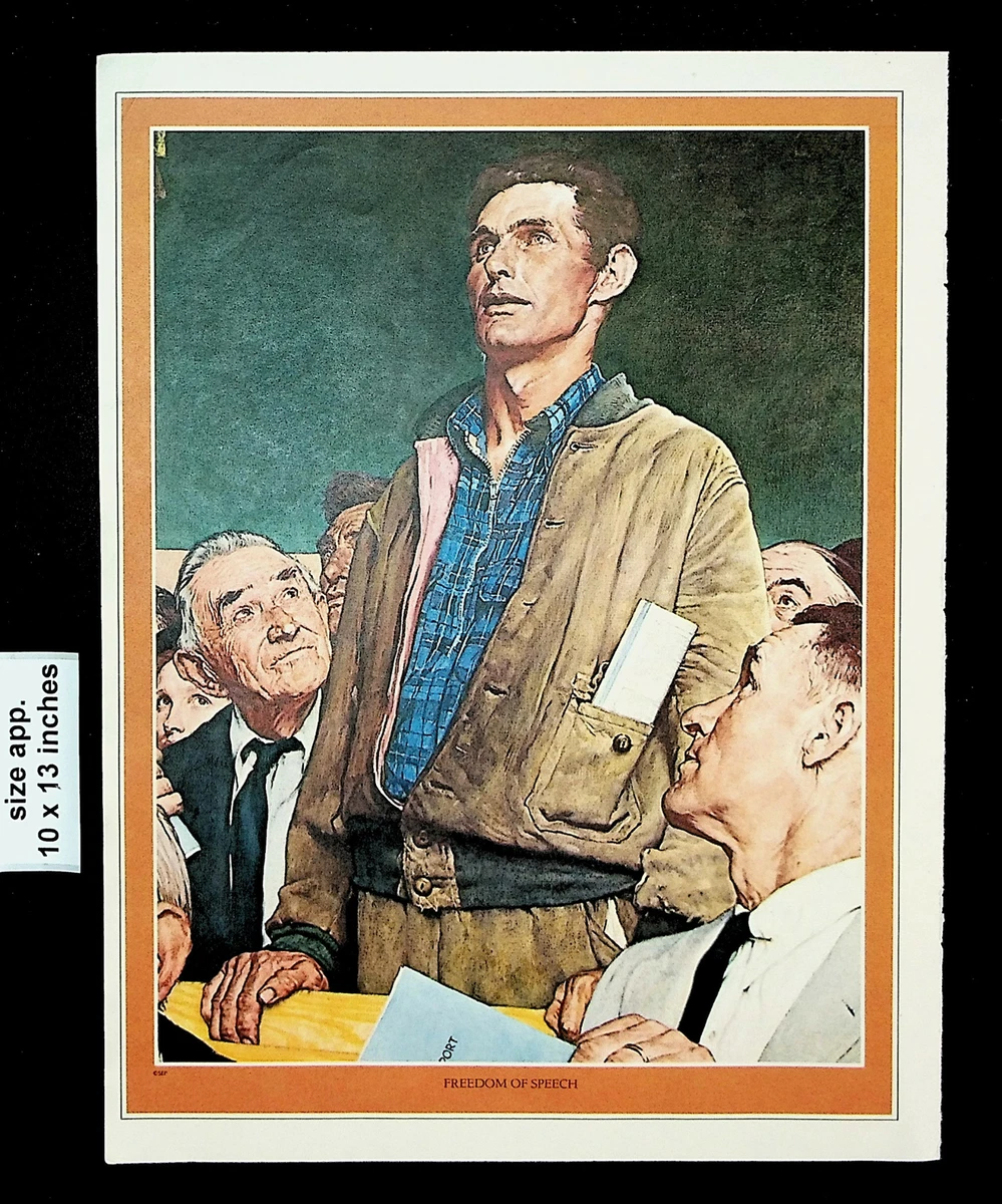 Norman Rockwell Freedom Of Speech