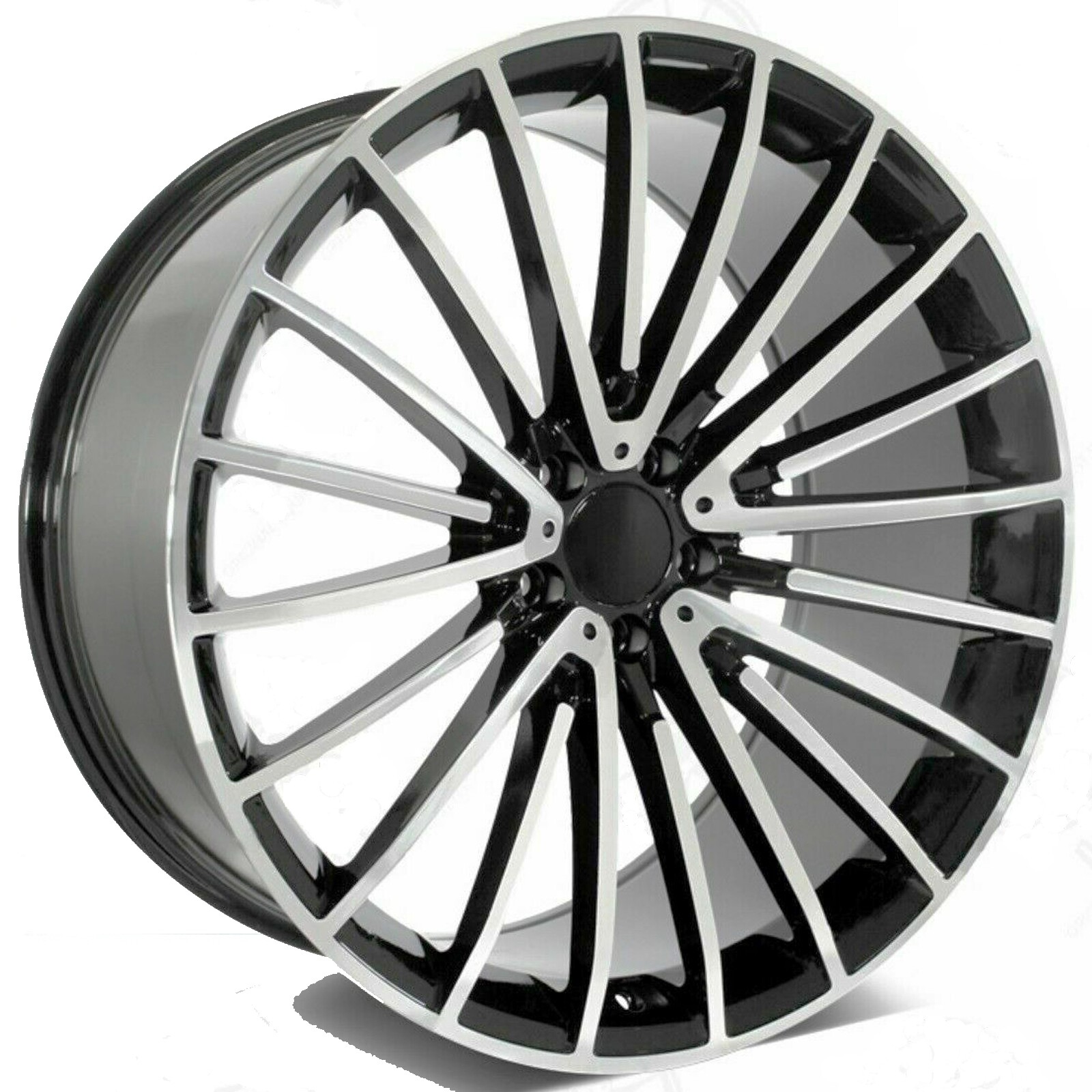 19x8.5 / 19x9.5 Black Machined Wheels for Mercedes S430 S500 S550 CL ...