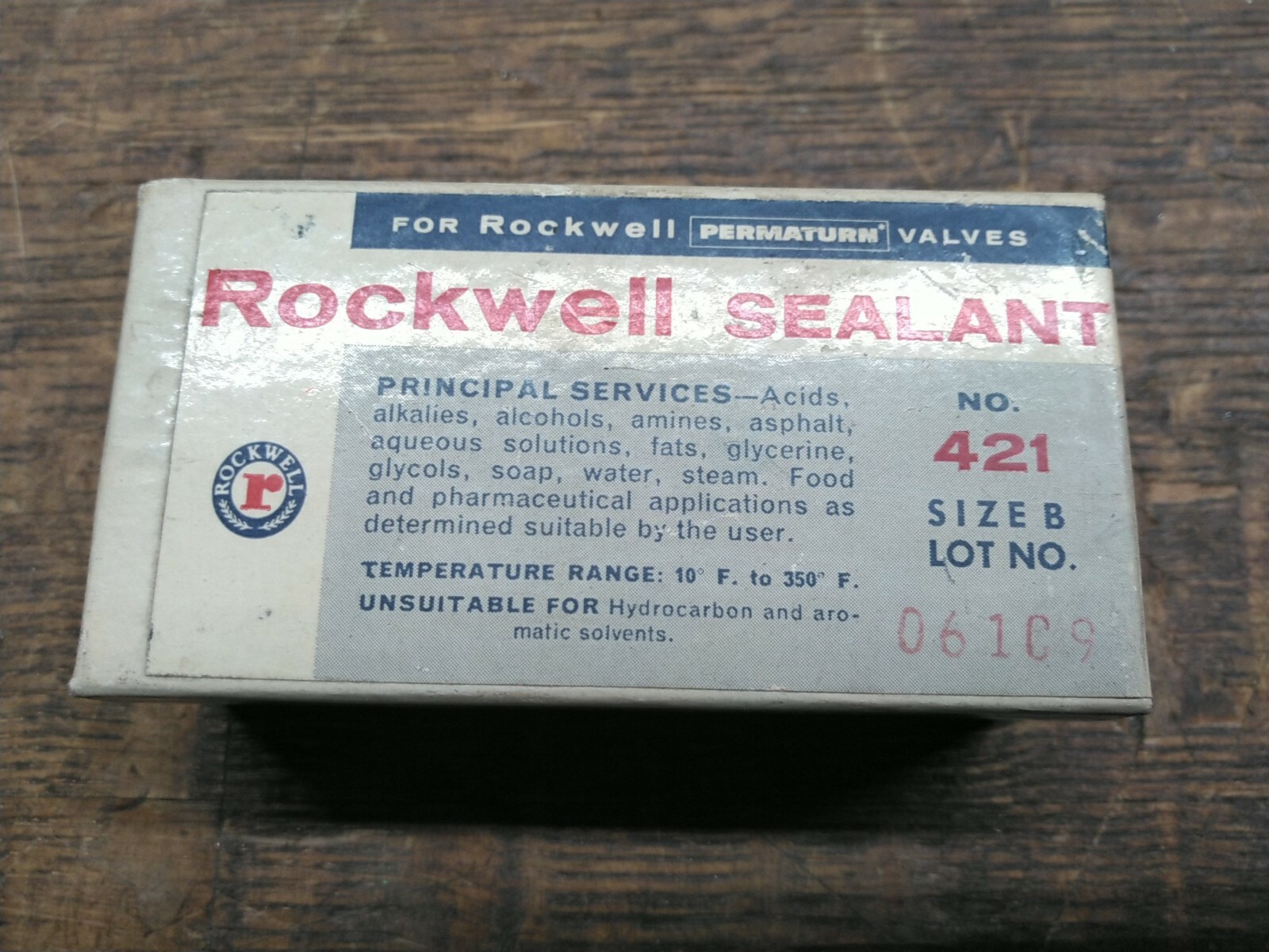Rockwell Sealant No. 421 Size B for Rockwell Permaturn Valves NOS | eBay