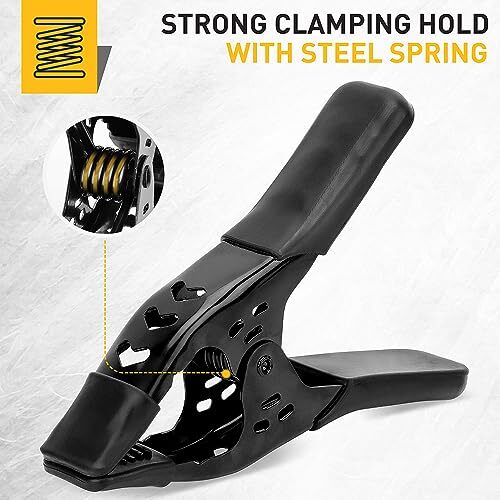 Spring Clamp, a Clamps, Hand Squeeze Clips, 6 Inch, Metal, 8 Pack ...