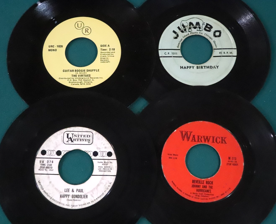 Lot 32 Different Rare / Scarce/Obscure 45 rpm Discs Varied Labels ...