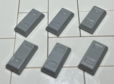 6 x New Lego Minifigure, Utensil Ingot 1 x 2 Light Bluish Grey - Part ...