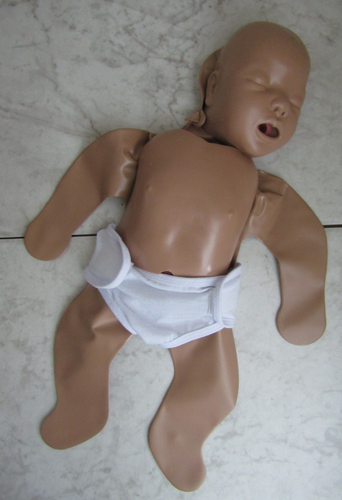 Infant CPR Dummy First Aid Inflatable Baby Blow Up Training Mannequin ...