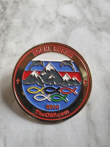 2014 Sochi Russia Good News Games Pin 1.5" Gold Finish | eBay