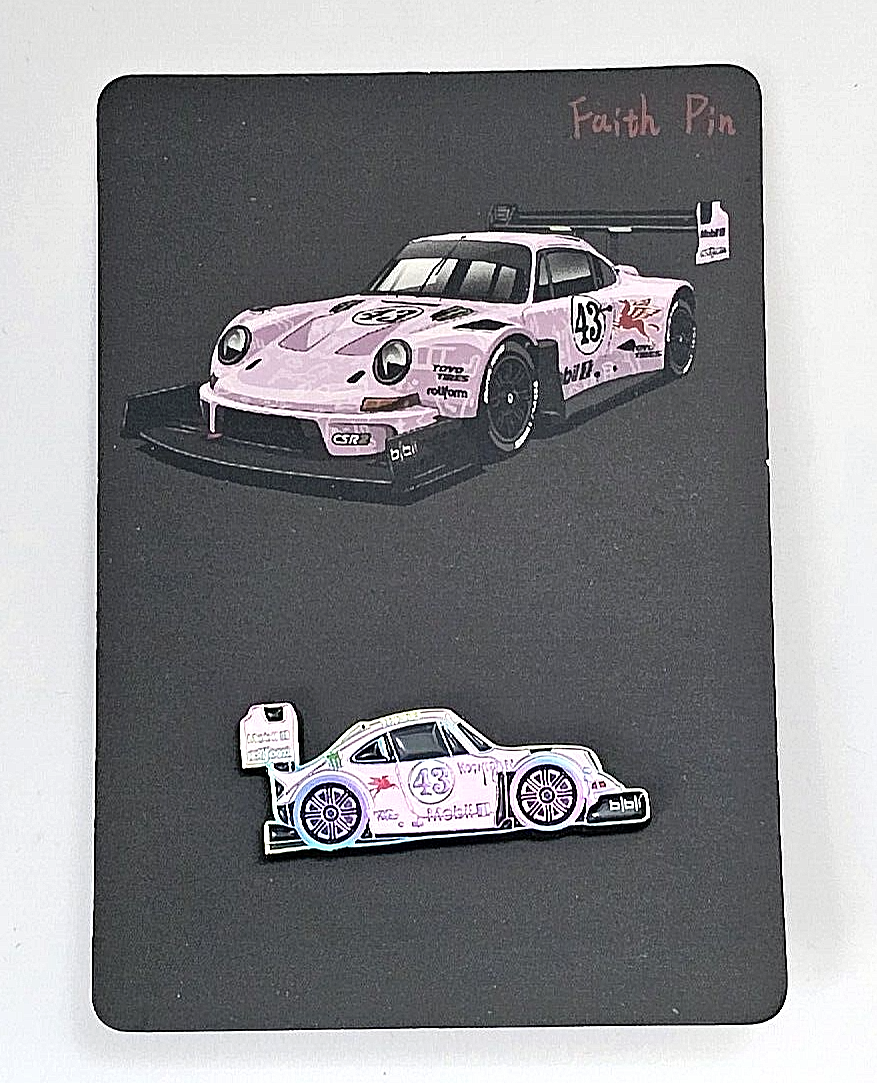Faith Pins: Ken Block KB43 Porsche "Pink Pig" CHASE L.E. Enamel Pin #14 ...