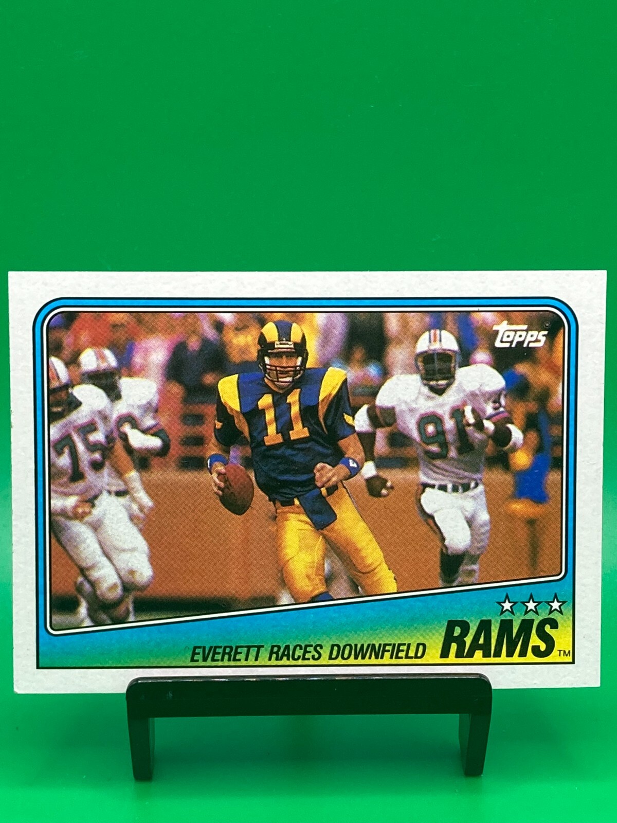 1988 Topps Los Angeles Rams #287 Team Leaders Jim Everett Football Card ...