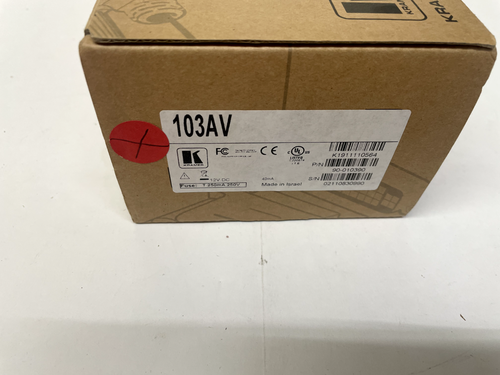 Kramer 103AV 12V DC 1:3 Audio-Stereo/Video DA Amplifier New | eBay