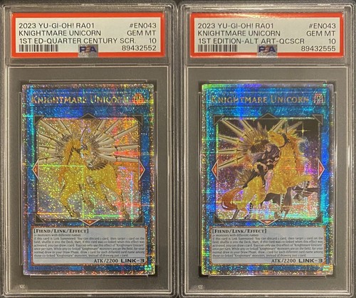 2023 PSA 10 YUGIOH 25TH QUARTER CENTURY STARLIGHT KNIGHTMARE UNICORN ...