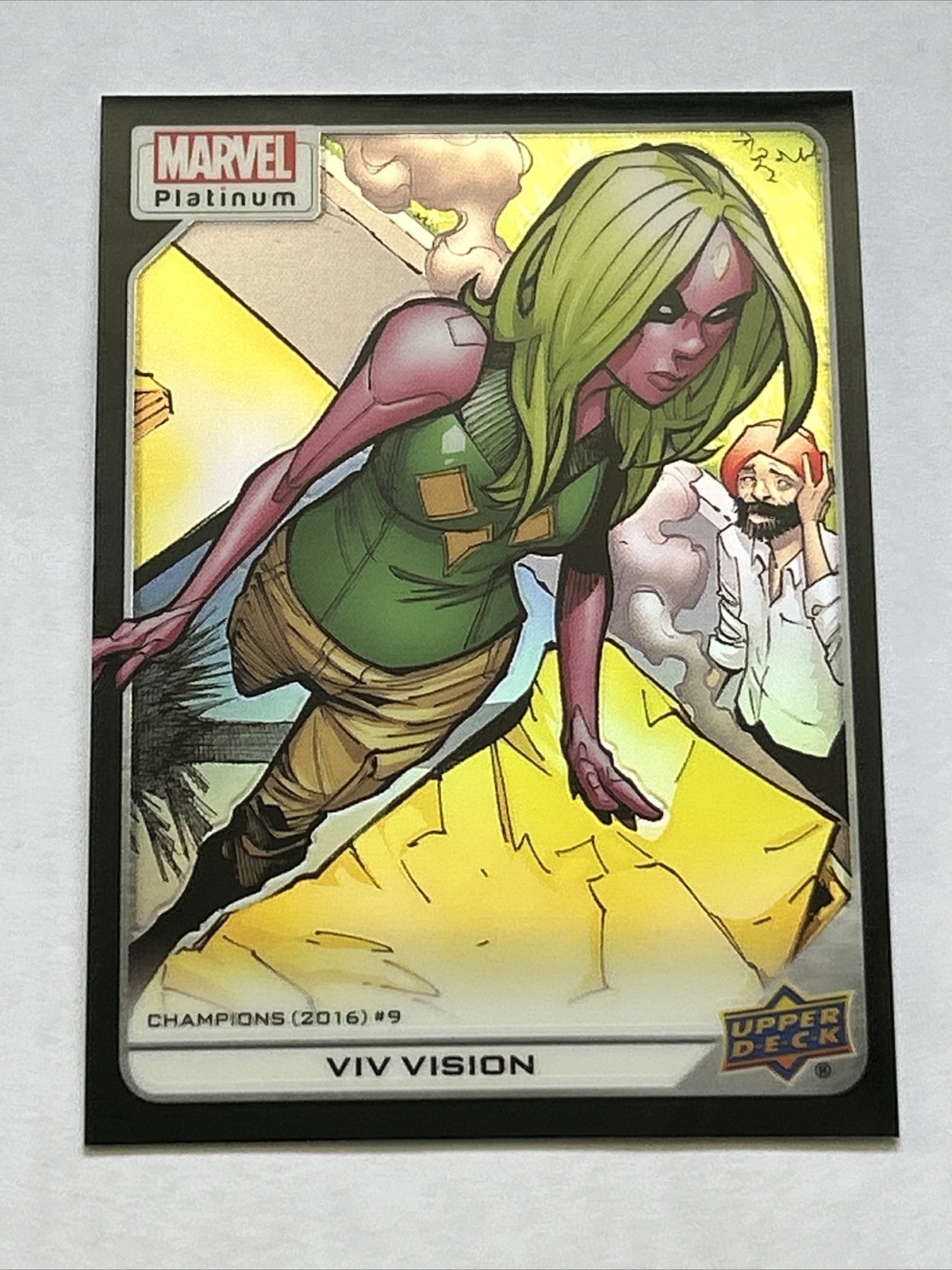 2023 Upper Deck Marvel Platinum Viv Vision Black Rainbow | eBay