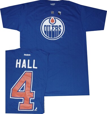 New Edmonton Oilers Taylor Hall Reebok Royal Blue Shirt New tags | eBay