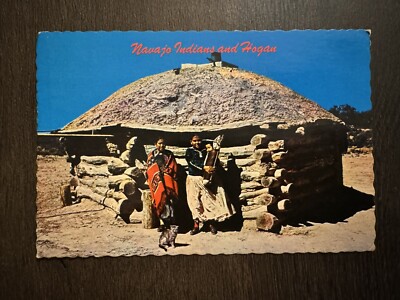Navajo Indians And Hogan Vintage Postcard | eBay