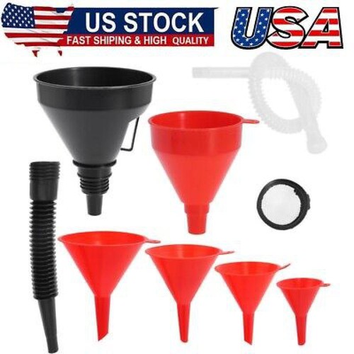 Plastic Funnel Set Funnels for Automotive Use Wide Mouth Oil Funnel ...