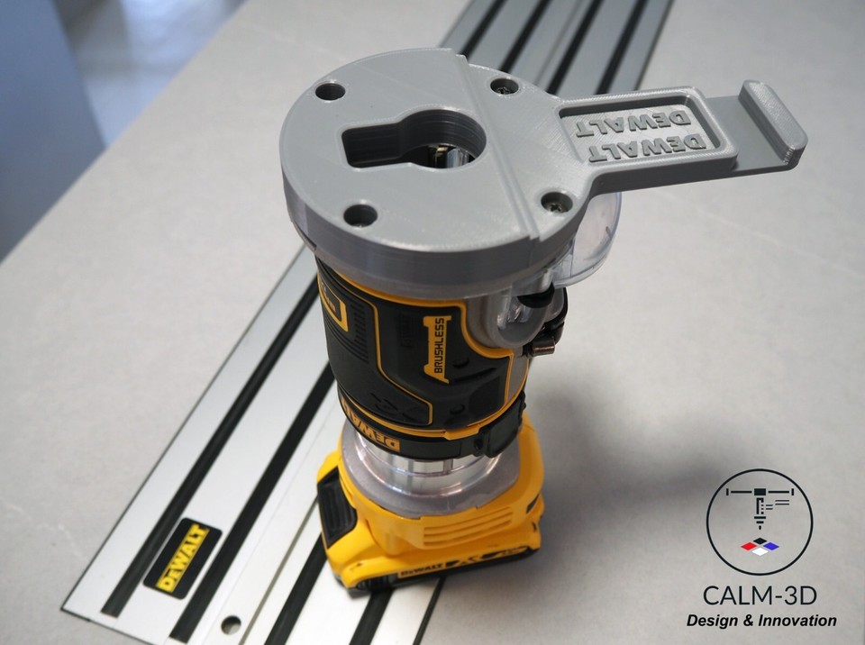 Dewalt DCW600 Compatible Trim Router Base for the Dewalt DWS5021 Rail ...