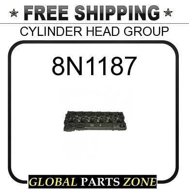 8N1187 - LOADED CYLINDER HEAD GP 2P6487 4N7446 7C3906 8N1188 7N8876 ...