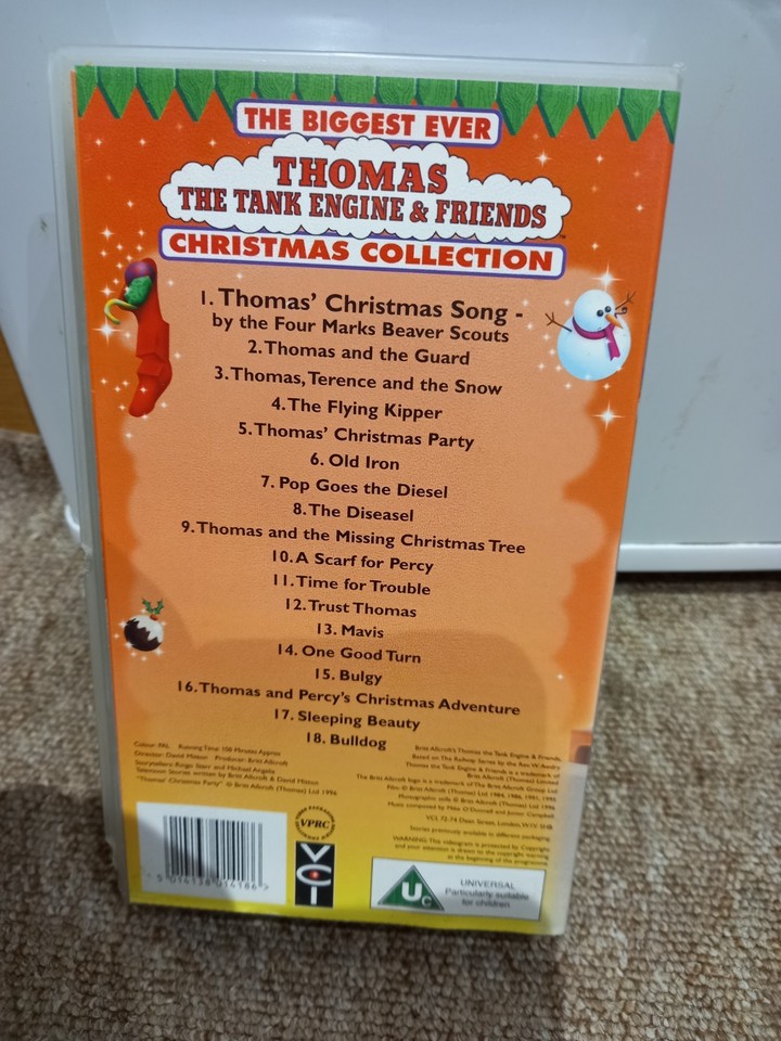 Thomas The Tank Engine & Friends Biggest Ever Christmas Collection VHS ...