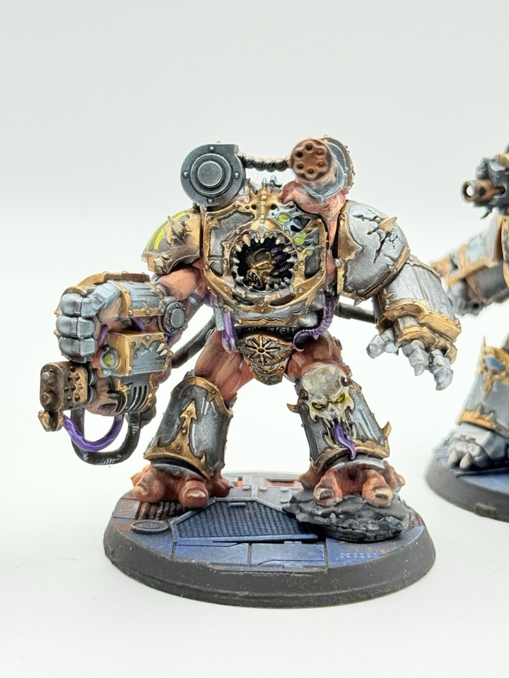 Warhammer 40K Chaos Space Marines Obliterators Painted Games Workshop ...