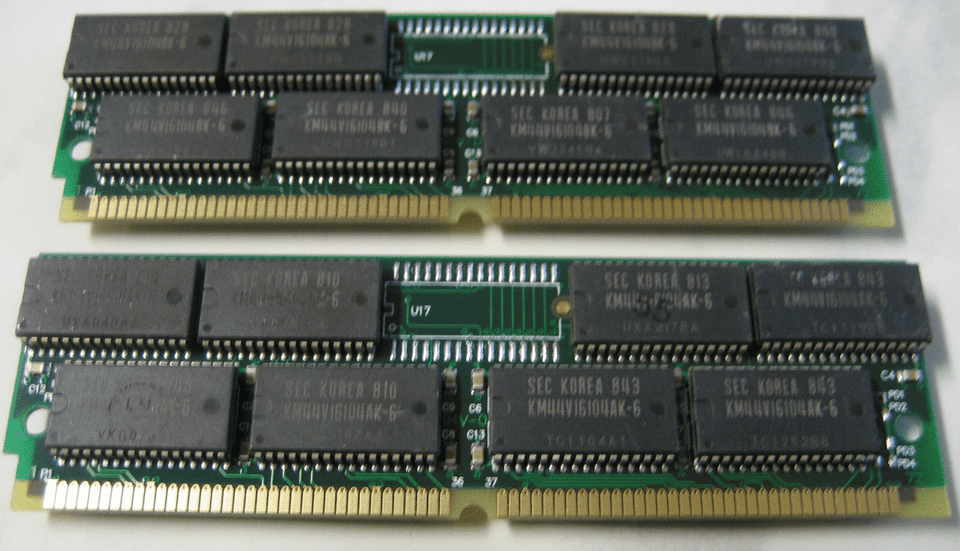 128MB 2x 64MB EDO DRAM SIMM 72p Memory RAM 72pin 16x4 ICs 60ns | eBay
