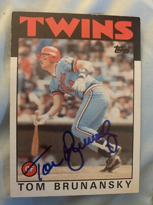 Tom Brunansky autographed 1986 Topps baseball card. #565 | eBay