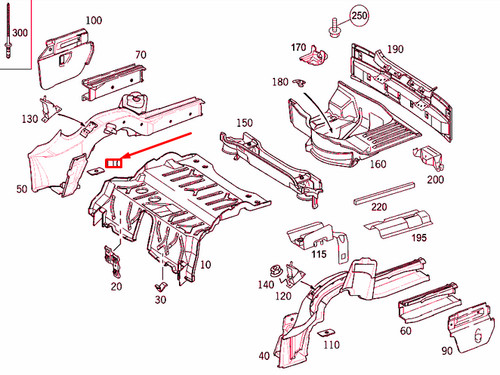 NEW MB SLK R170 REAR AXLE MOUNTING FRONT THREADED PLATE A2016110011 OEM ...