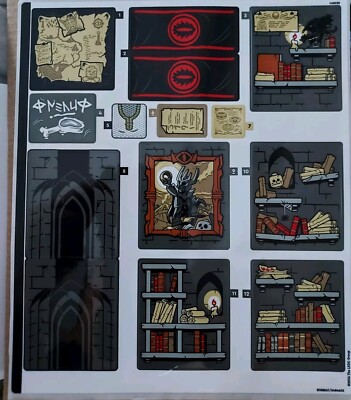 LEGO LOTR Barad-Dur Sticker Sheet Brand New Stickers Only | eBay