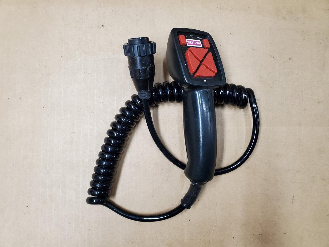 Working OEM Western Handheld V-Plow Controller Snow Round 10 pin 64294 ...