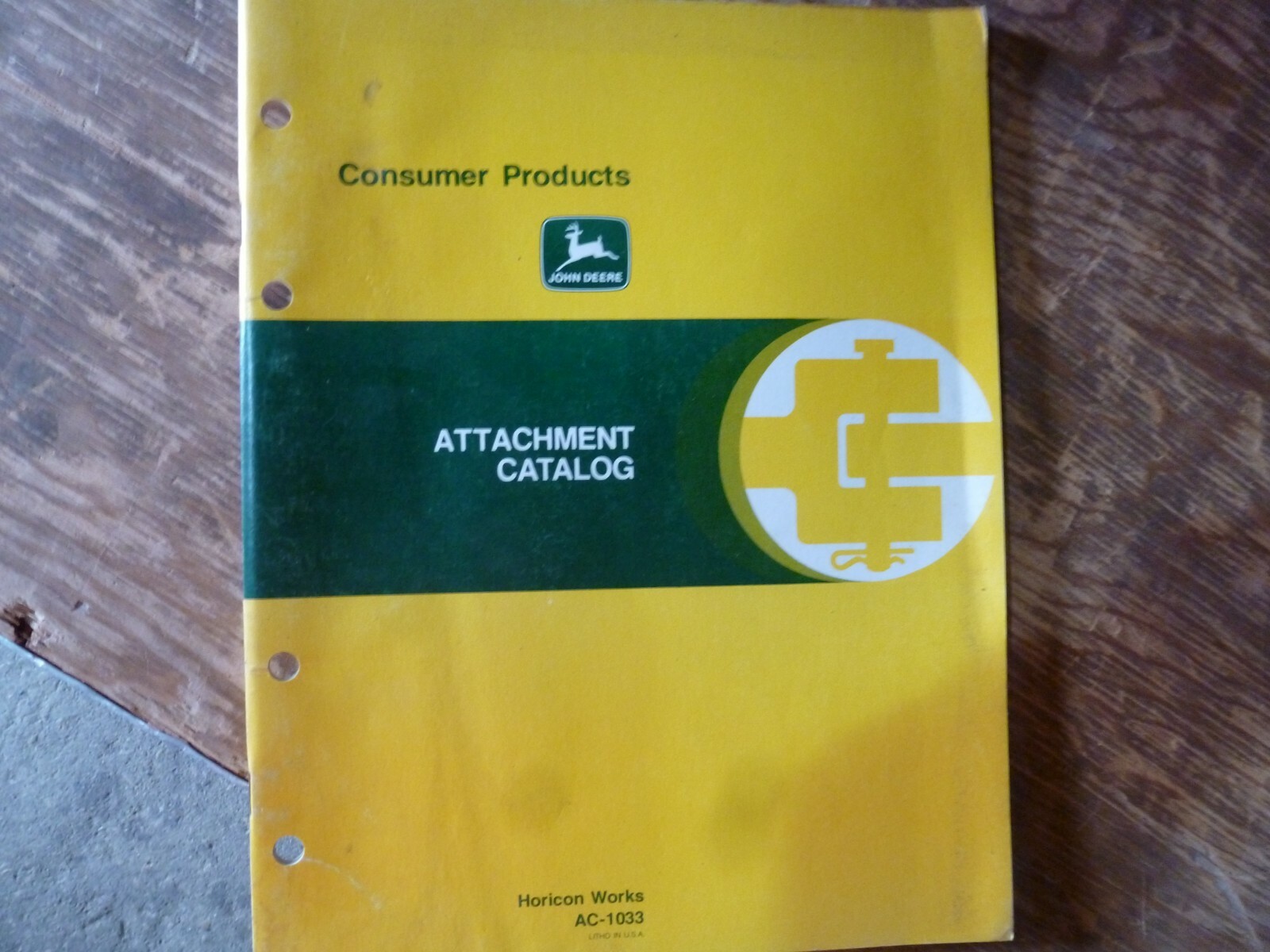 John Deere Consumer Products Attachment Catalog Manual Book AC1033 | eBay