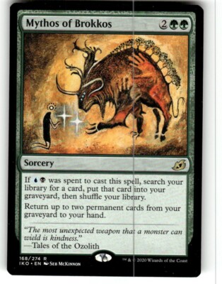 Mythos of Brokkos Ikoria: Lair of Behemoths Regular MTG NM | eBay
