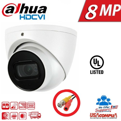 Dahua Pro Series 8MP 4K HDCVI Fixed Eyeball Camera - White (A82AG52 ...