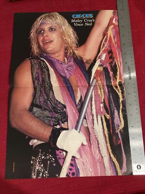 Motley Crue Vince Neil Circus Magazine 1986 Print Poster | eBay