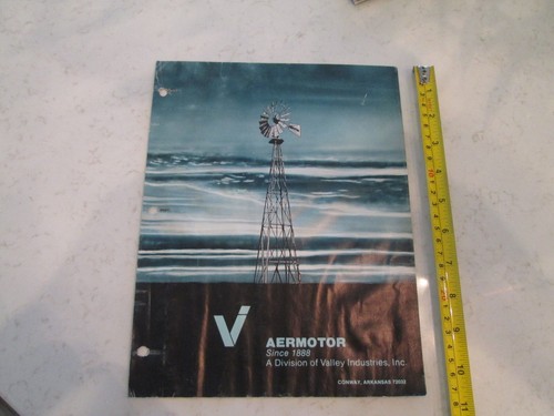 Rare 802 Aermotor Windmill, Valley Industries Conway Arkansas Brochure ...