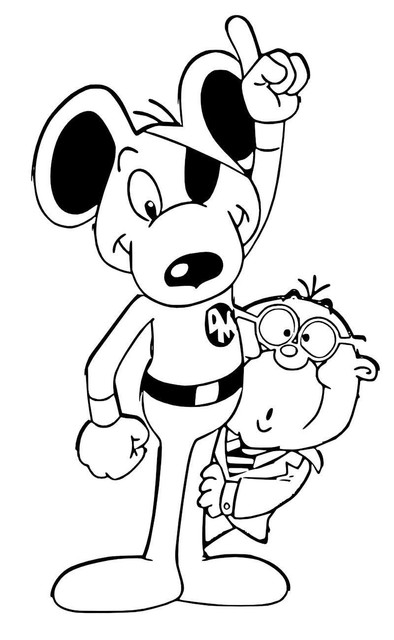 Danger Mouse Pages Coloring Pages