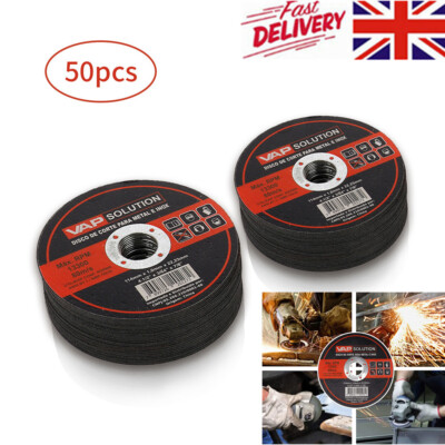 50 X METAL CUTTING / SLITTING DISCS 115MM 4.5 INCH x 1.2mm x 22mm ultra ...